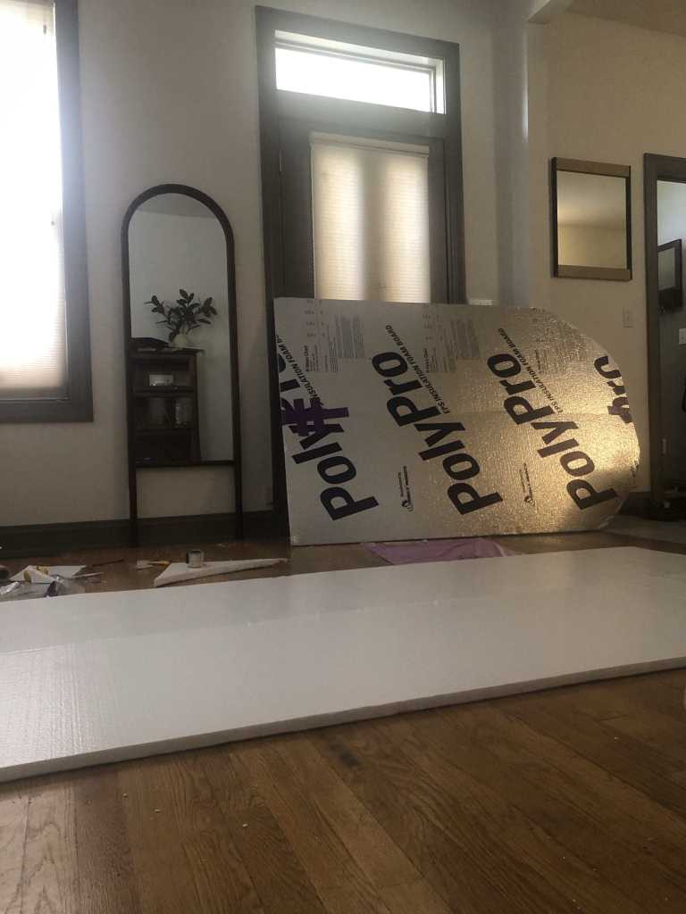 DIY foam arch backdrops - Sunshine with Savannah