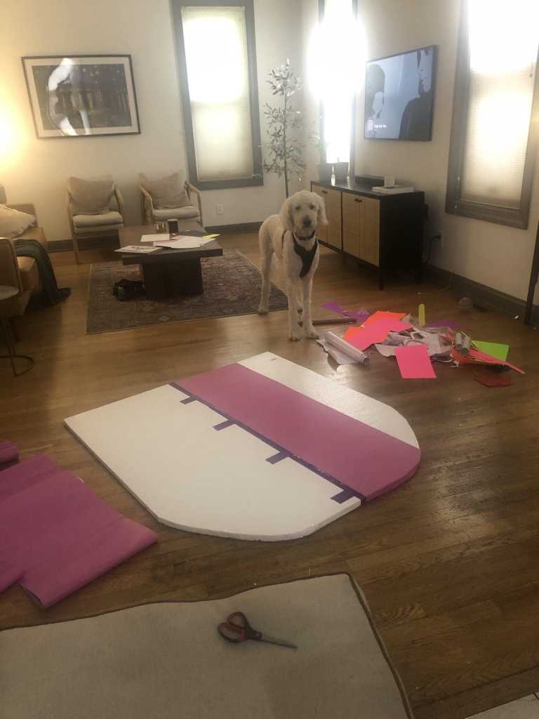 DIY foam arch backdrops - Sunshine with Savannah